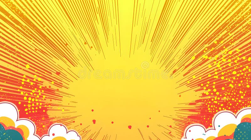 Vibrant Comic-style Explosion Background Stock Illustration ...