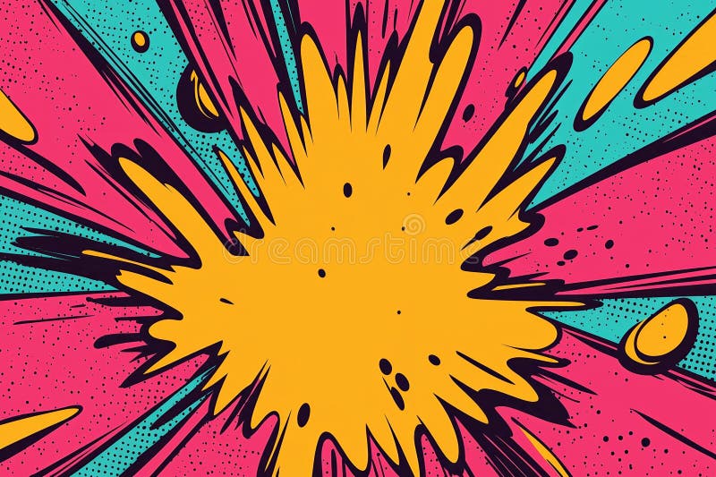 Vibrant Comic Style Pop Art Background Design Stock Illustration ...