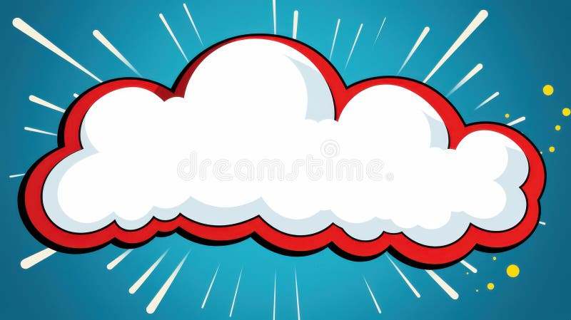 Vibrant Comicstyle Illustration Featuring Thought, Speech, and Text ...