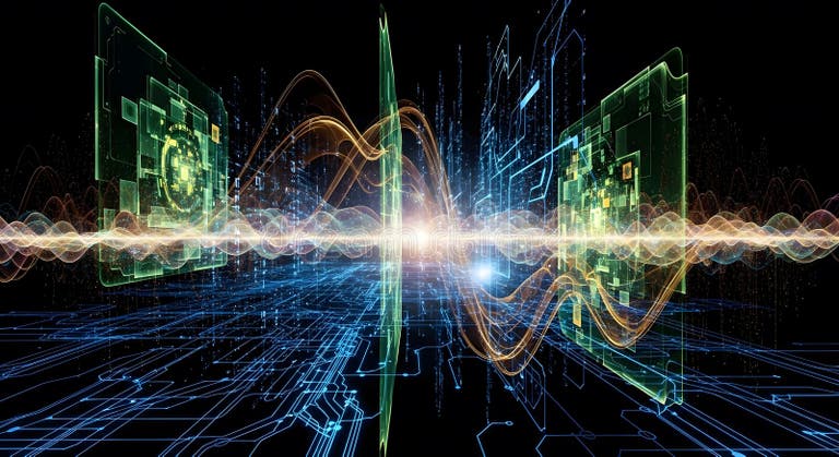 Dynamic Waveforms and Floating Panels in a Digital Network Display ...