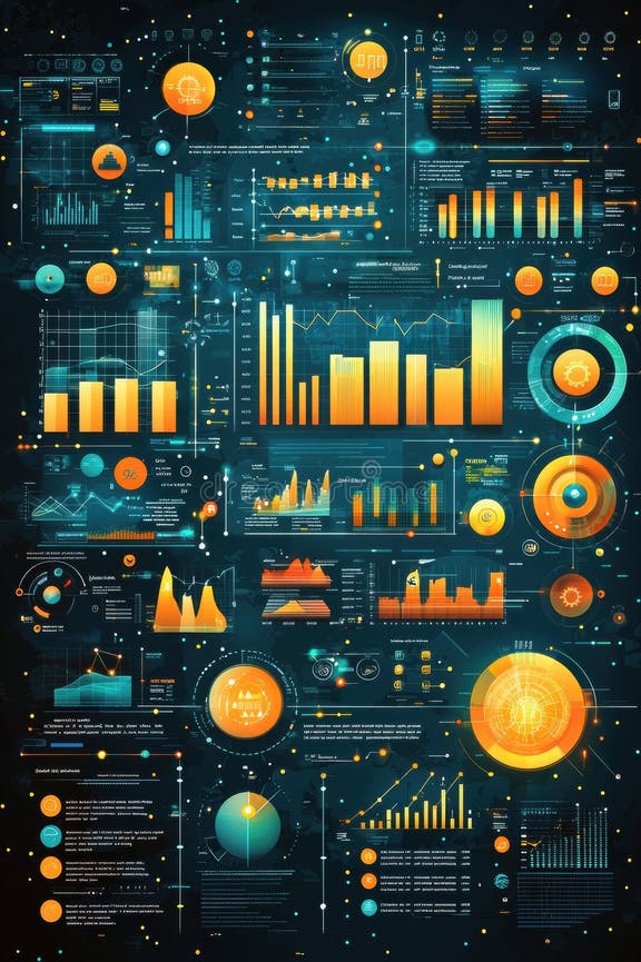 Silhouettes Analyzing Digital Data Visualization with Graphs and Charts ...