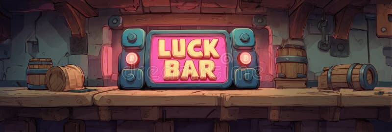 Luck Bar Loading Indicator Concept Art in Animated Style with Vibrant ...