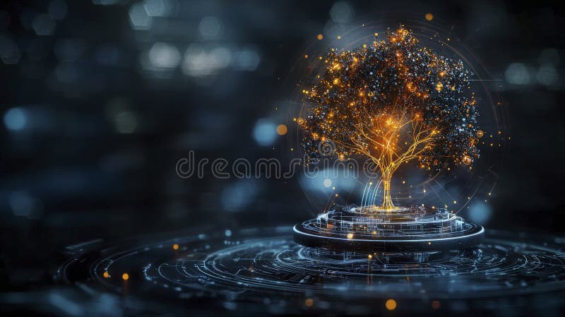 Innovation Ecosystem Conceptual Tree Growth Digital Environment ...