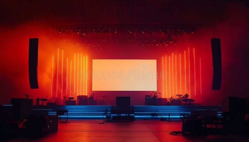 Vibrant Concert Stage with Dynamic Lighting and Atmospheric Effects at ...