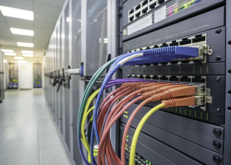 Vibrant Connectivity Modern Data Center Infrastructure Showcases CuttingEdge Networking ...