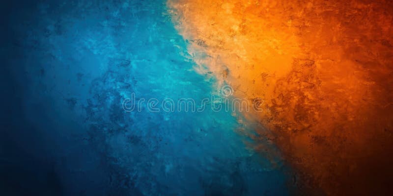 Vibrant Contrasts. Orange and Blue Harmony Concept Stock Photo - Image ...