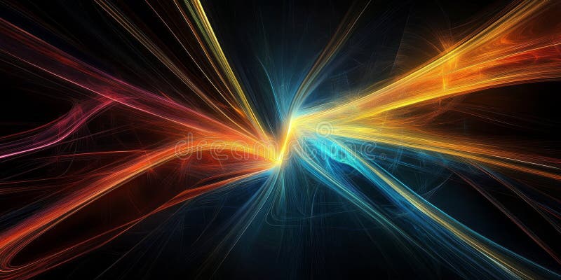 The Vibrant Convergence of Light in Abstract Digital Art Explores ...