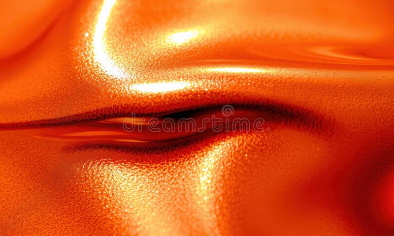 Vibrant Copper Liquid Background with Smooth, Flowing Textures and ...