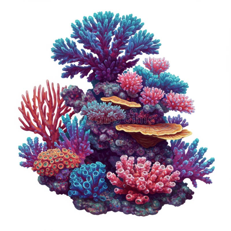 Vibrant Coral Reef Pixel Art Stock Photo - Image of abstract, life ...