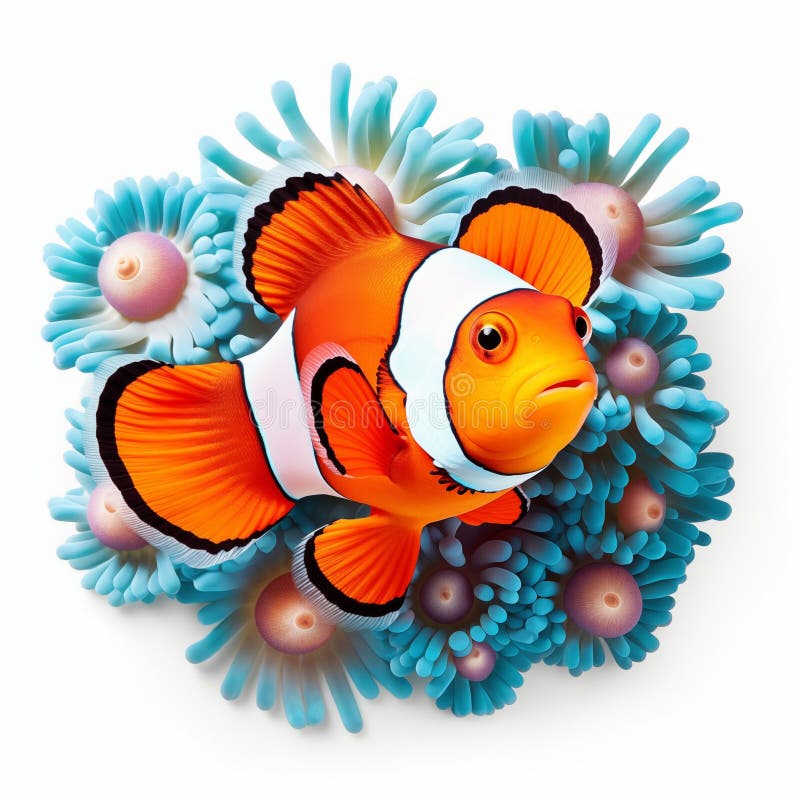 Vibrant Coral Trout Fish with Bright Red and Blue Markings on Coral ...