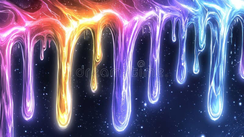 A Vibrant Cosmic Drip Design Featuring Colorful, Flowing Textures ...
