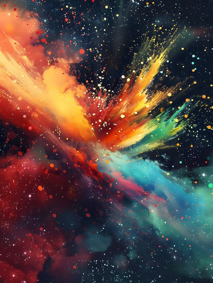 Vibrant Cosmic Explosion in the Deep Space Background Stock Image ... Vibrant Cosmic Explosion in the Deep Space Background Stock Image ...