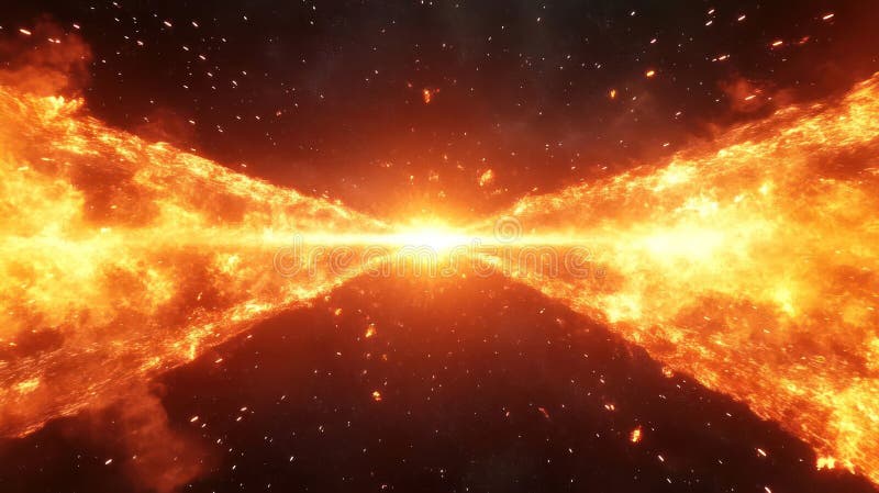 A Vibrant Cosmic Explosion, Depicting Energy and Motion in a Vast ...