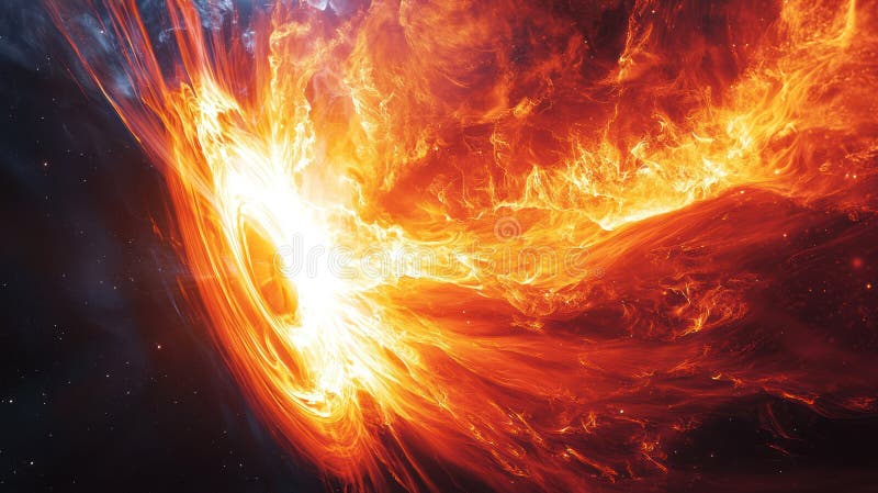 Vibrant Cosmic Explosion of Plasma Particles Creates Stunning Visual ...