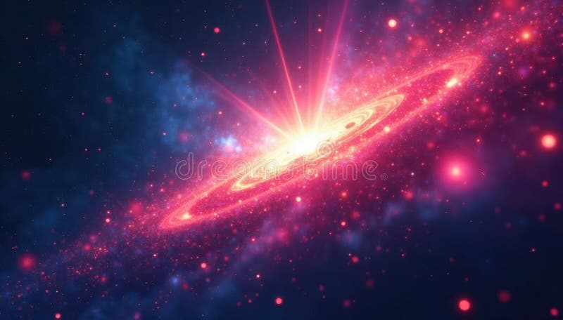 Vibrant Cosmic Explosion, Radiating Light Streaks , Light, Abstract ...