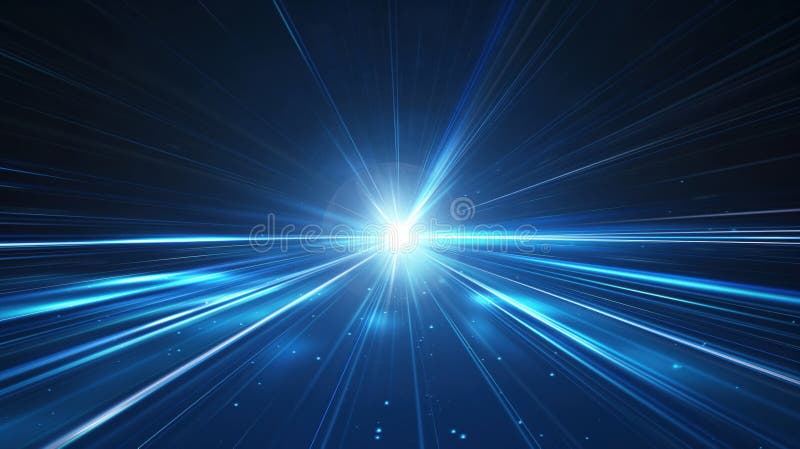 Vibrant Cosmic Light Rays Created by Ai Stock Illustration ...