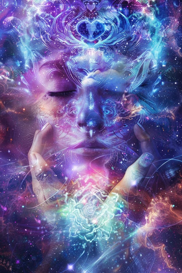 Vibrant Cosmic Love Energy Abstract Art this Image Captures the Essence ...