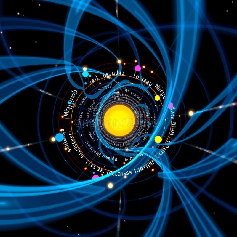 Vibrant Cosmic Orbital Paths Stock Photos - Free & Royalty-Free Stock ...