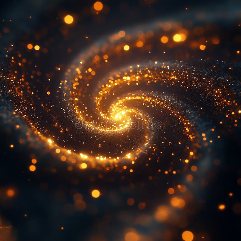 Vibrant Cosmic Spiral: a Stunning Visualization of a Galaxy with ...