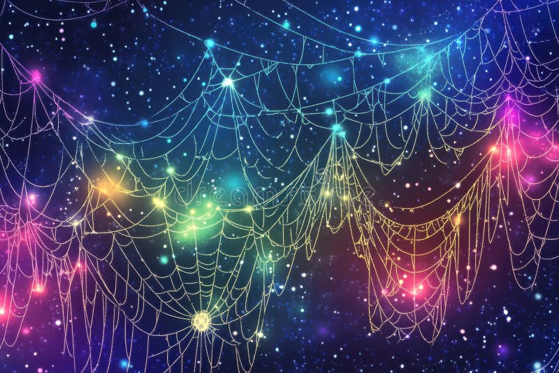 Galactic Web stock illustration. Illustration of abstract - 342131320