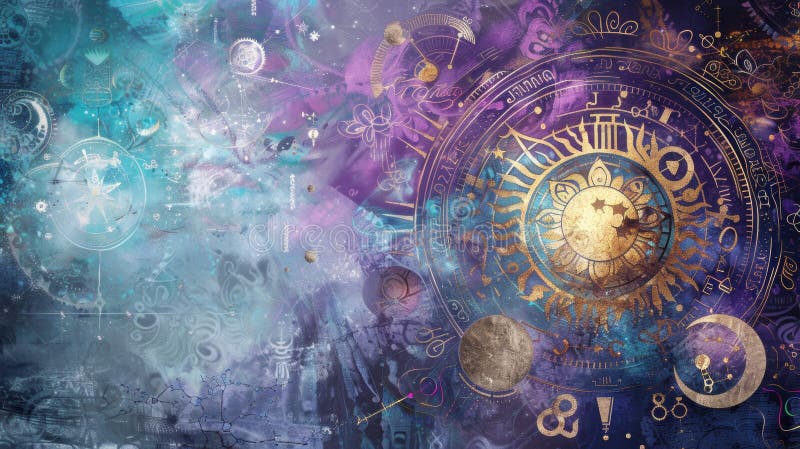 Astrology Wheel Including Elements Stock Photos - Free & Royalty-Free ...