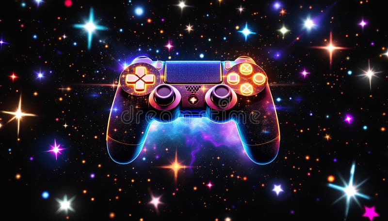 Cosmic Controller stock illustration. Illustration of gaming - 365859960