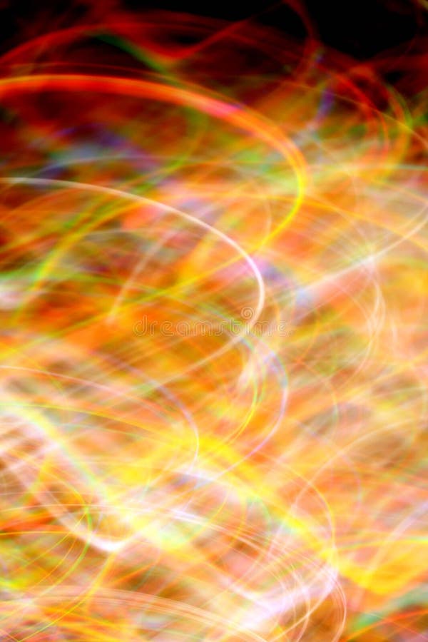 Vibrant Crazy Neon Movement Lights for Background in Oranges and ...