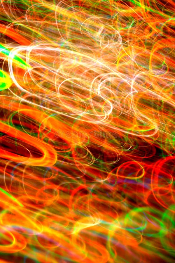 Vibrant Crazy Neon Movement Lights for Background in Oranges and ...