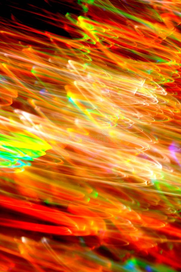 Vibrant Crazy Neon Movement Lights for Background in Oranges and ...