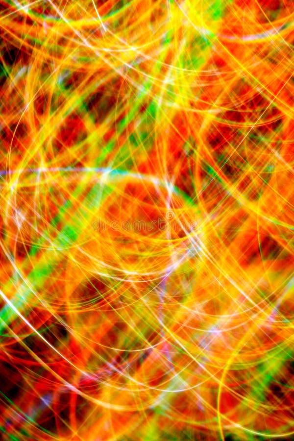 Vibrant Crazy Neon Movement Lights for Background in Oranges and ...