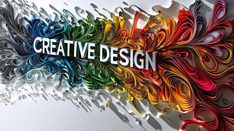 Vibrant Creative Design Showcasing Bold Colors and Intricate Patterns ...