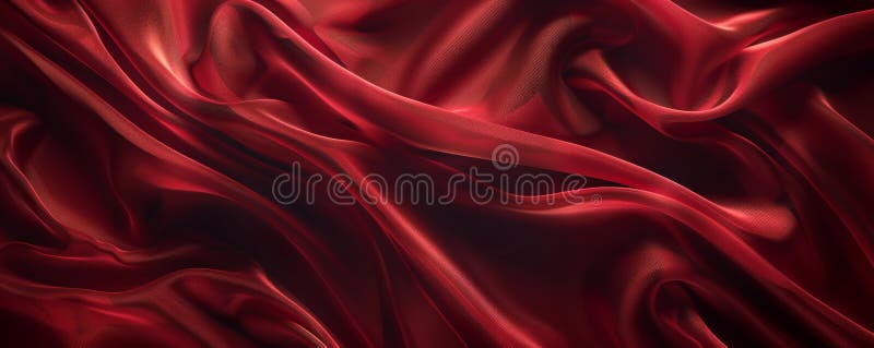 A Vibrant Crimson Background with Subtle Textures of Fabric, Like Silk ...