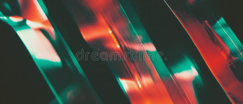 Vibrant Cross-processed Film Texture with Shifted Colors on a Dark ...