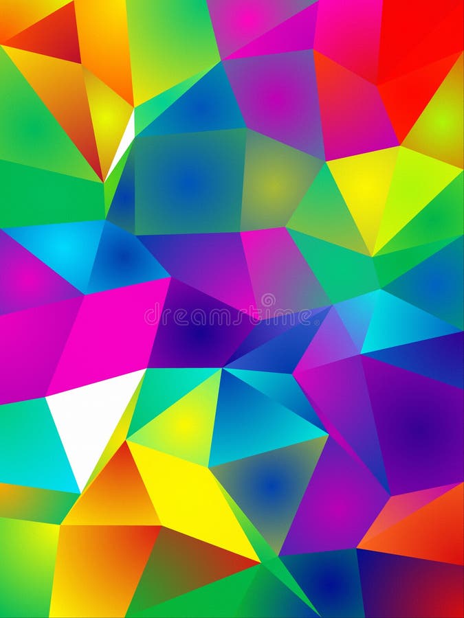 Vibrant Crystal Pattern stock illustration. Illustration of futuristic ...