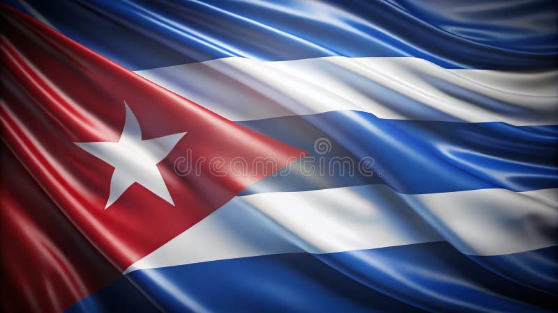 Vibrant Cuban Flag Image with RightAligned Copy Space for Design ...