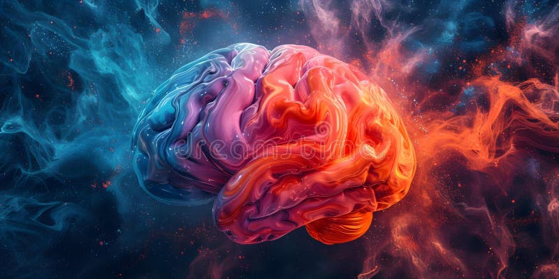 "Vibrant D Brain Art: Capturing a Burst of Ideas and Inspiration ...