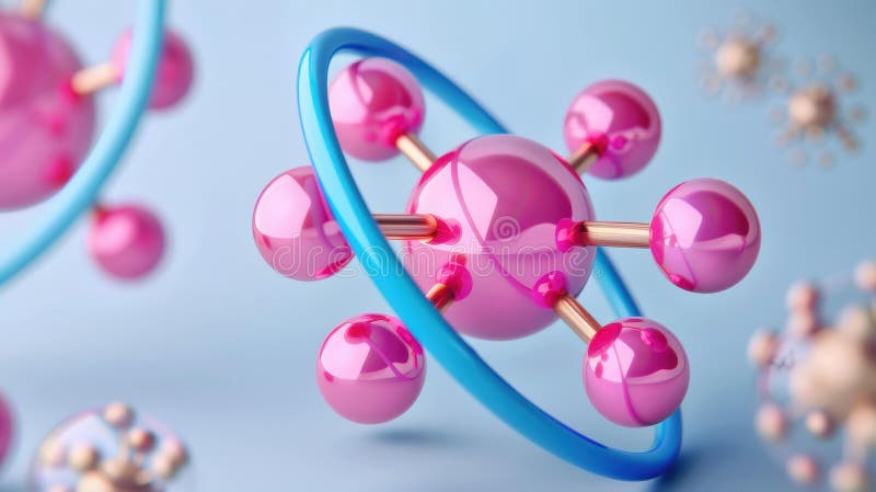 Vibrant 3D Illustration of a Captivating Science Background with ...