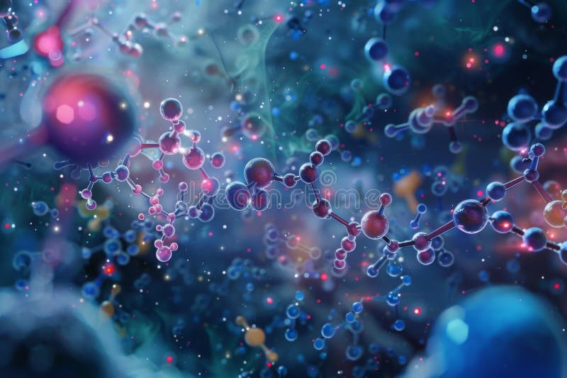 Molecules stock illustration. Illustration of chemistry - 3371761
