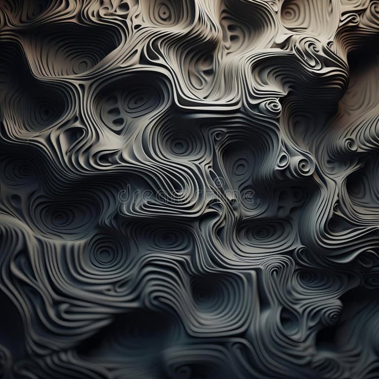 Vibrant 3d Textured Abstract Artwork with Dynamic Visual Movement Stock ...