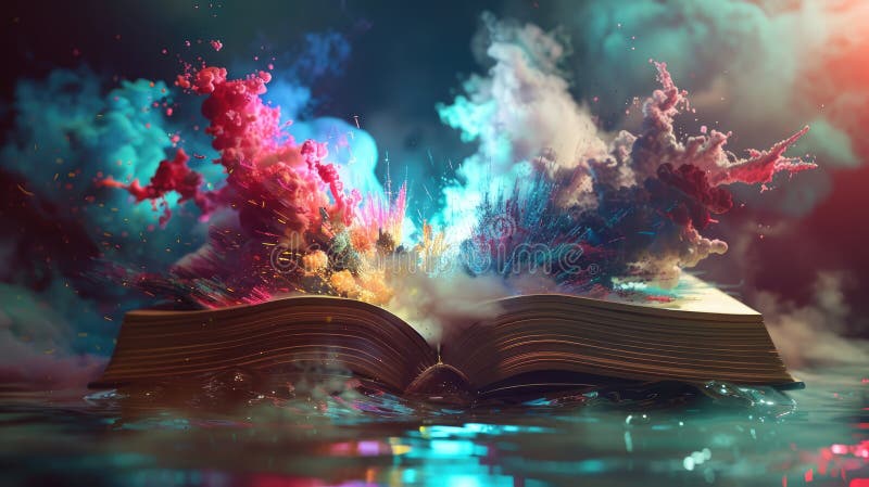 Vibrant 3D World Book Day Artwork Surrealistic Elements Symbolizing ...