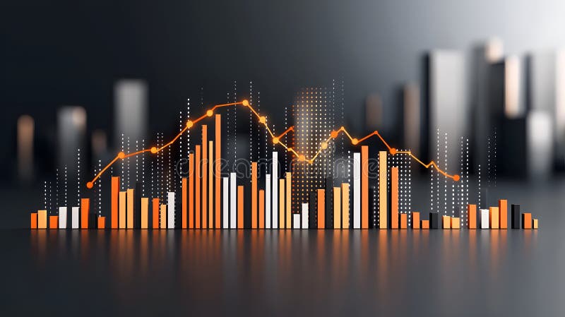 Vibrant Data Visualization with Rising and Falling Trends for Modern ...