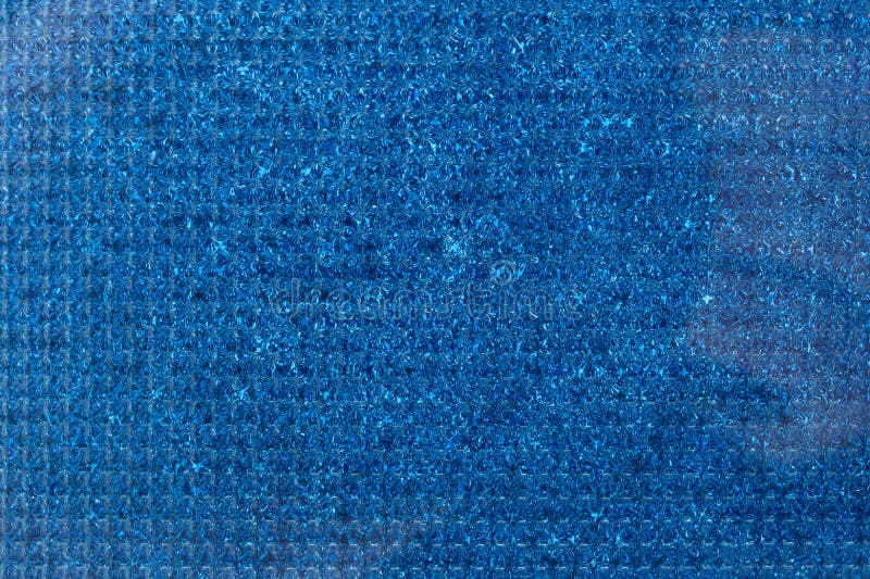 Vibrant Deep Blue Color Corrugated Glass Structure Pattern, Empty ...