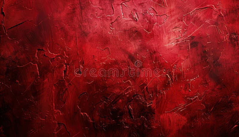Deep Red Textured Wall with Rich Patterns and Subtle Highlights Stock ...