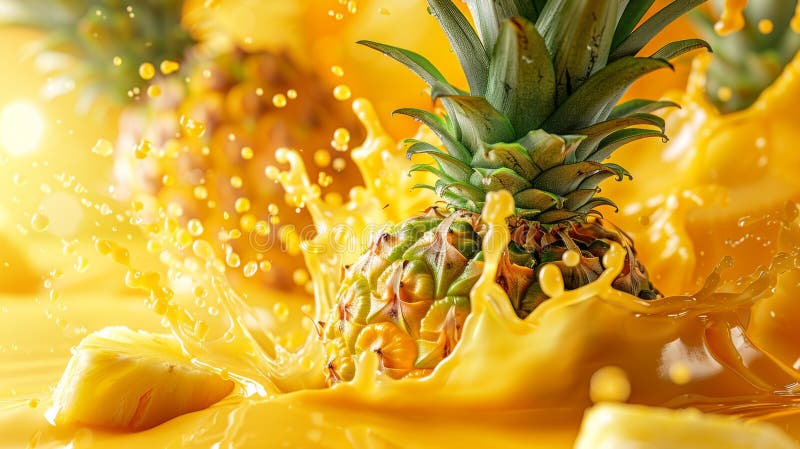 Immerse Yourself in the Delightful Experience of Fresh Pineapple Splash ...