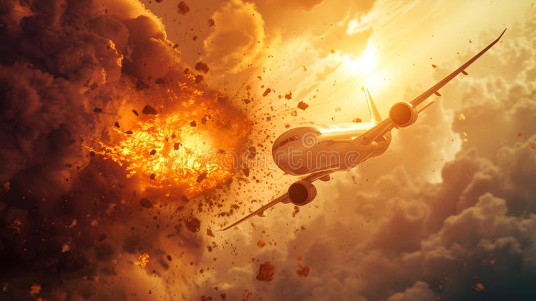 Exploding Airplane Stock Illustrations – 201 Exploding Airplane Stock ...