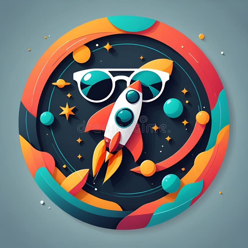 Innovative Horizons: a Journey Beyond Limits Stock Illustration ...