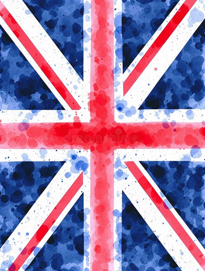 A Vibrant Depiction of the Union Jack Stock Illustration - Illustration ...