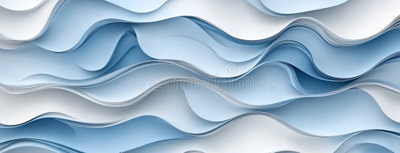Vibrant Design Showcases Smooth Curves and Waves in Stunning Blue Hues ...