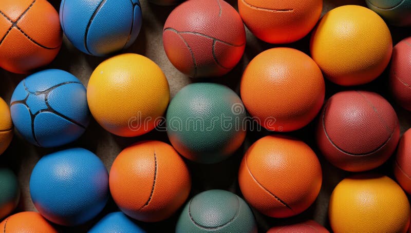 Vibrant Design Showcasing Diverse Textures from Multiple Sporting Balls ...