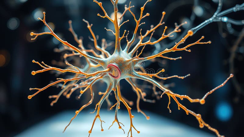 A Vibrant Detailed Artistic Representation of Neuron Dendrites ...